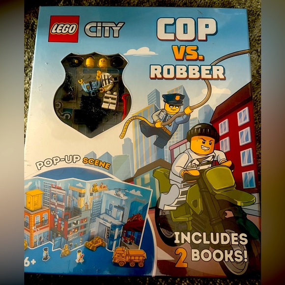 Lego | Toys | Lego City Cop Vs Robber Pop Up Scene With 2 Books 2 Mini ...
